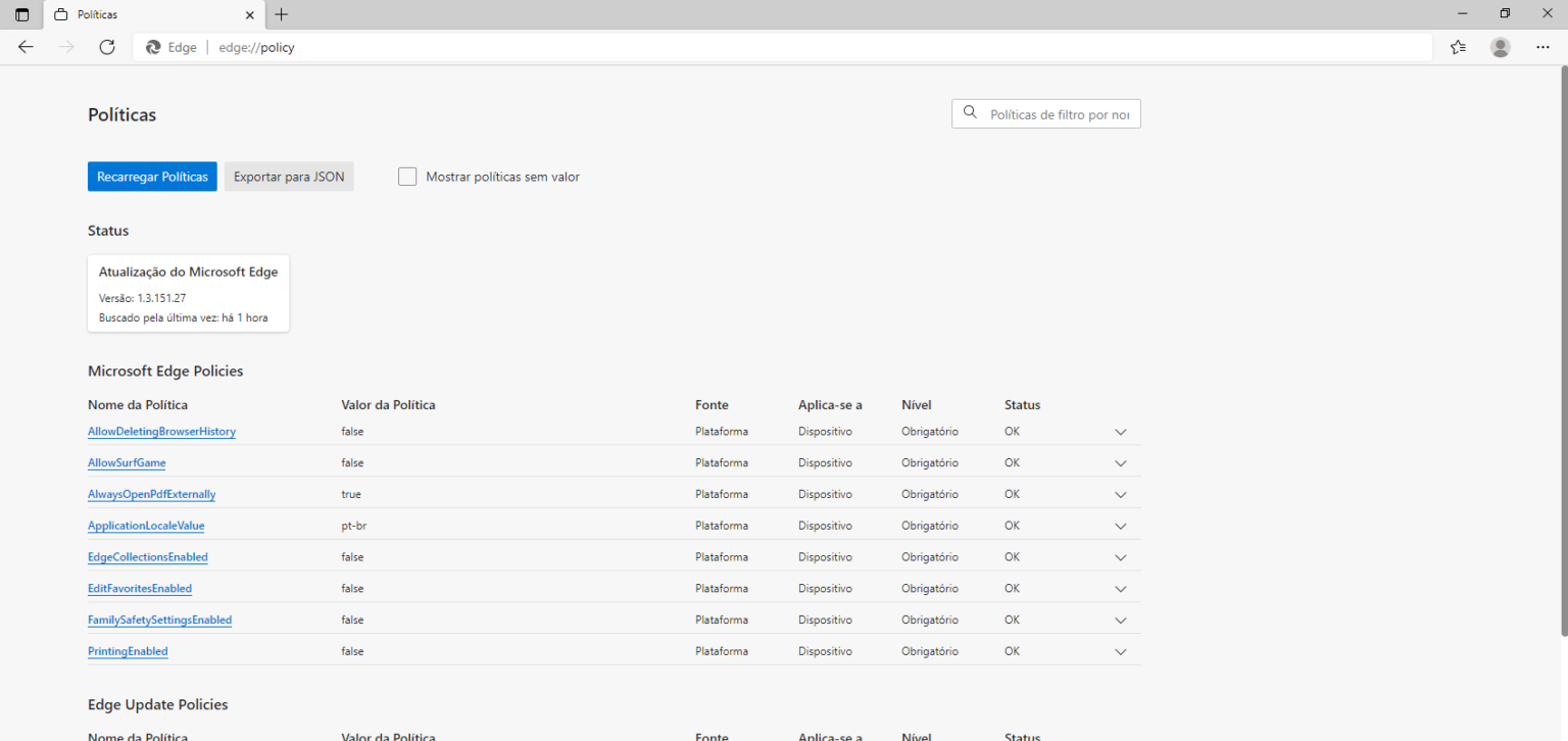 Instalando os Modelos Administrativos do Microsoft Edge – Gabriel Luiz